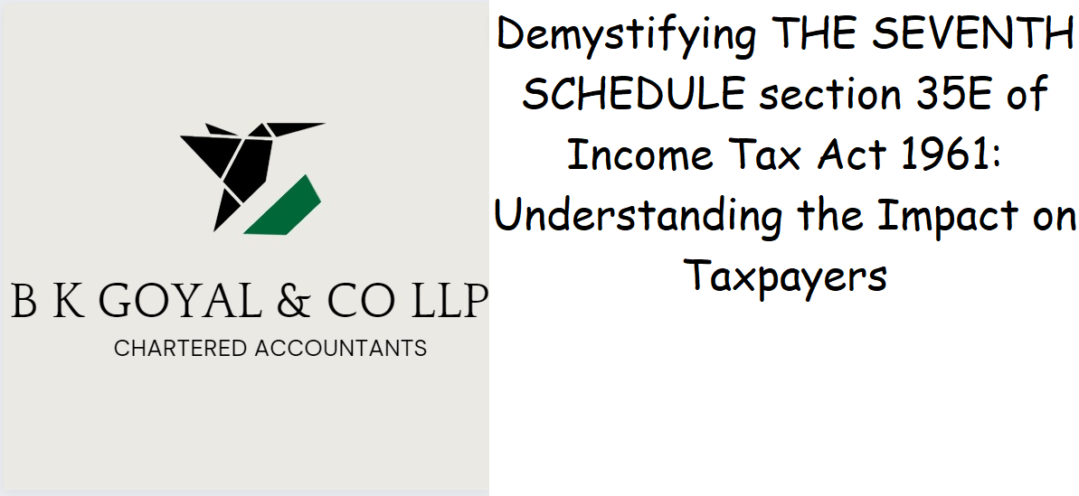 Demystifying THE SEVENTH SCHEDULE section 35E of Income Tax Act 1961 ...