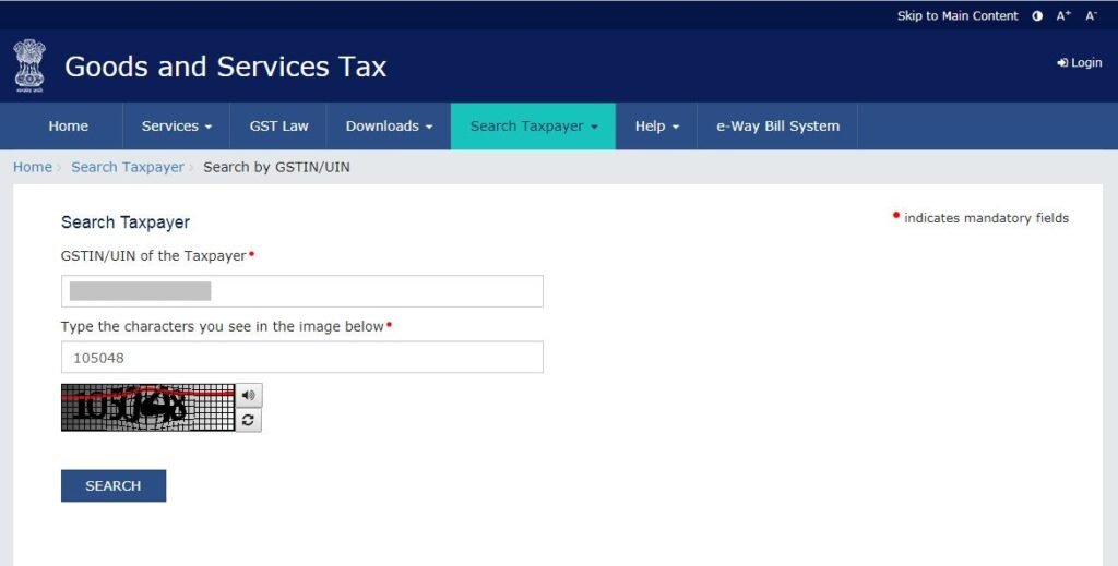 GST Registration Check –Check GSTIN Validity