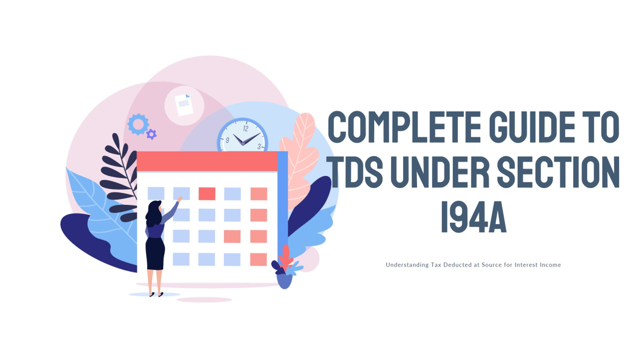 Section 194A - TDS on Interest Other than Interest on Securities Section 194A - TDS on Interest Other than Interest on Securities